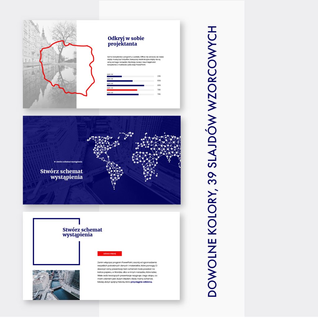 Nowoczesna prezentacja PowerPoint z elementami roślinnymi - Szablon